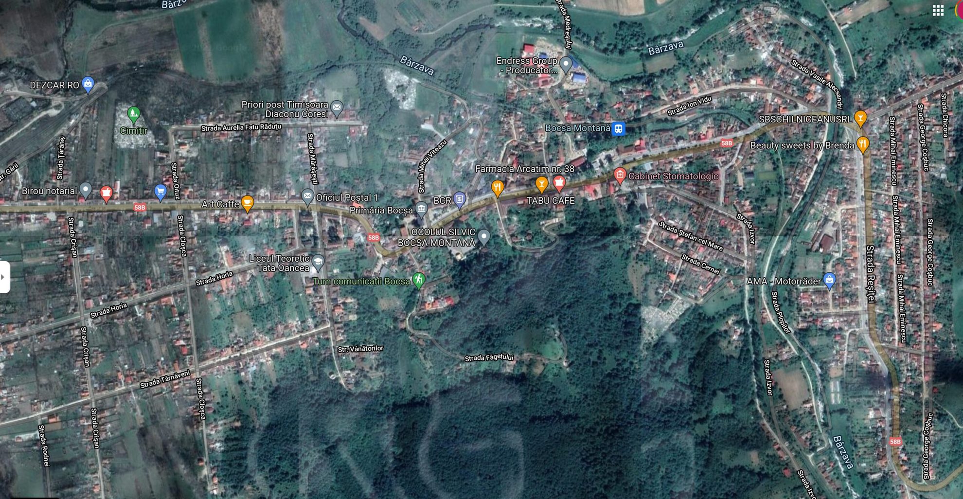 IREAL. Dezvoltarea Bocșei, făcută pe Google Maps. Proiectanții n-au ...
