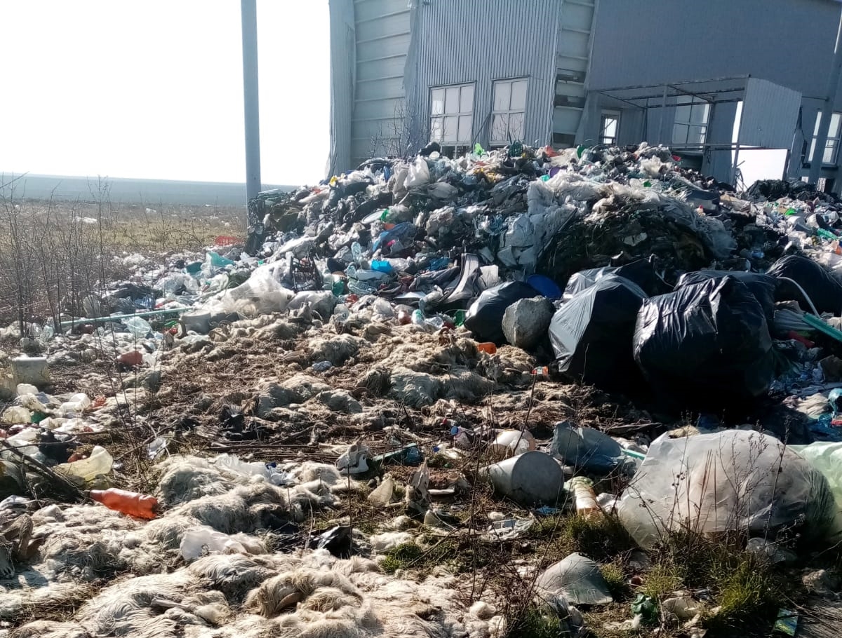 FOTO. Fostă stație de sortare din Timiș, „groapă de gunoi”
