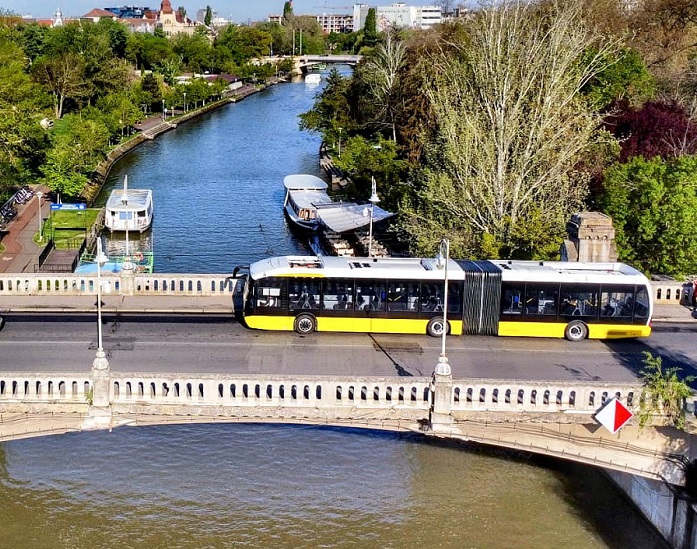 Patru autobuze electrice noi, pe traseu la Timișoara