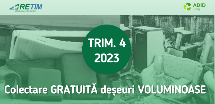 Retim Timisoara, ADID: colectare gratuită a deșeurilor voluminoase
