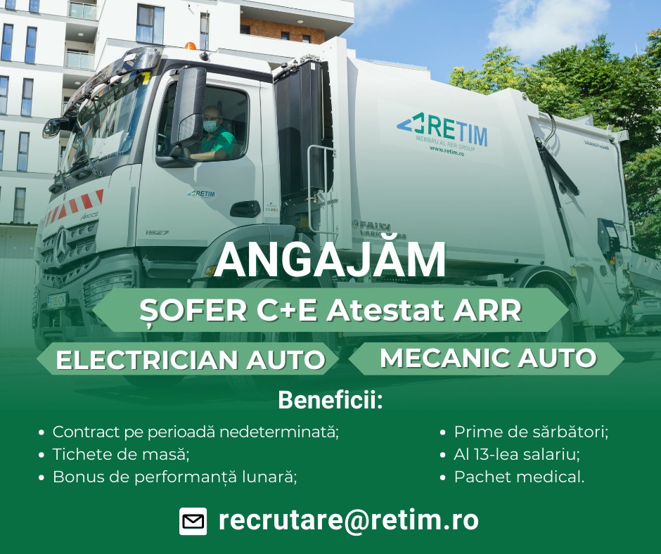RETIM face angajări! Se caută șoferi, mecanici și electricieni auto ...