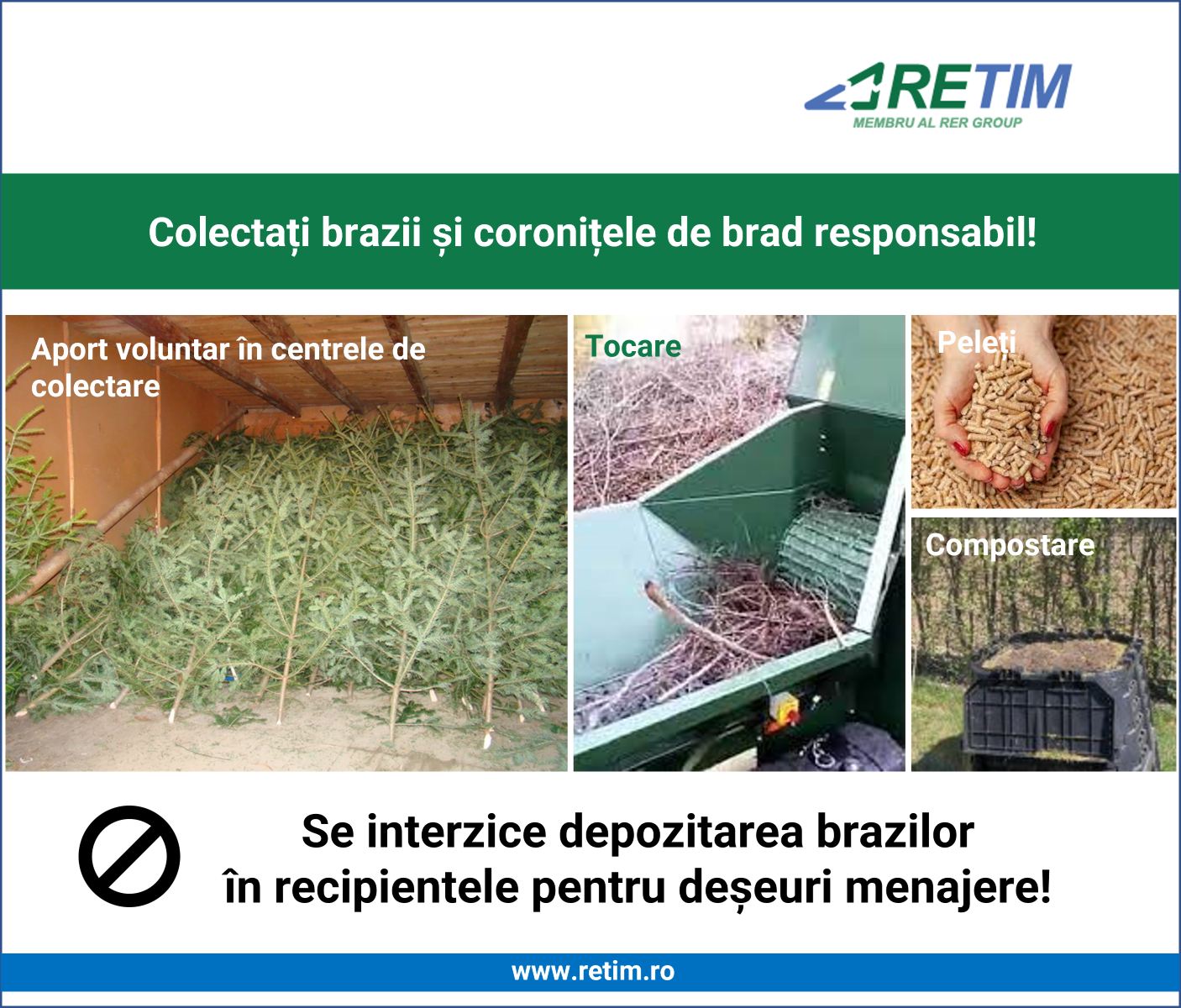RETIM: Brazii pot fi transportați la punctele de colectare gratuită a ...