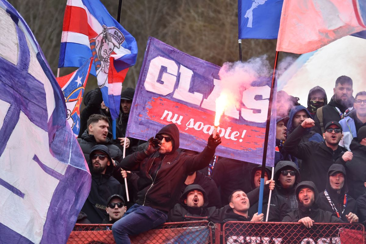 CSA Steaua a venit în Valea Domanului doar cu Peluza Sud!