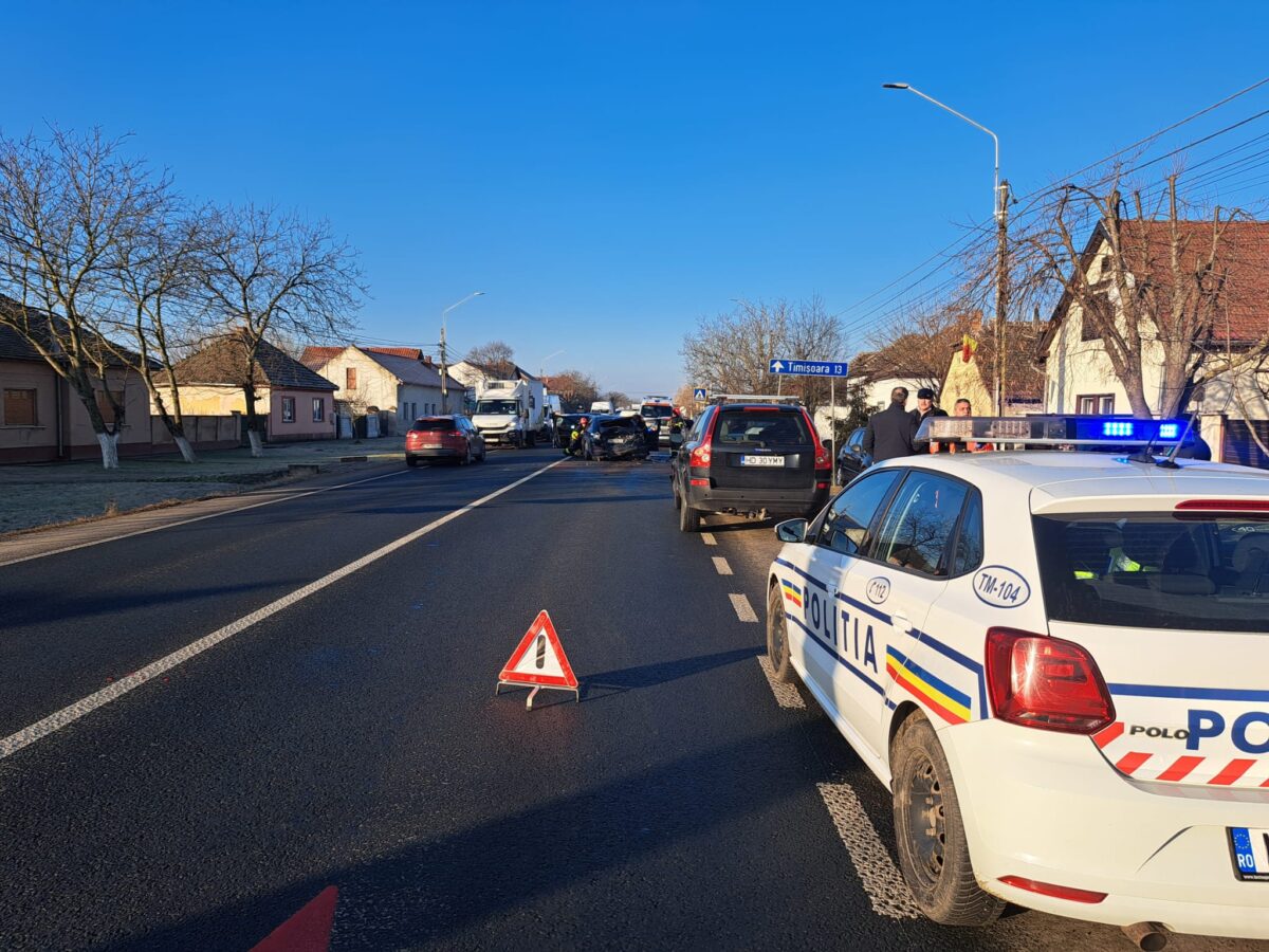 Două victime, într-un accident în Timiș