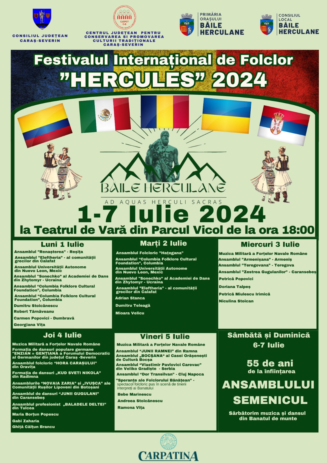 Ansamblul „Semenicul” din Reșița, 55 de ani de activitate