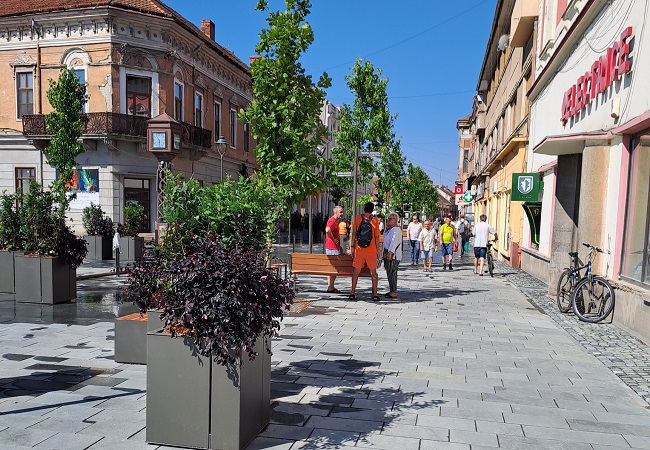 Fântână cu apă potabilă în centrul Lugojului